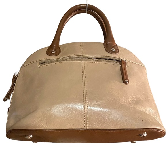 Tignanello | Bags | Tignanello Small Leather Hand Bag In Dark Beige N ...
